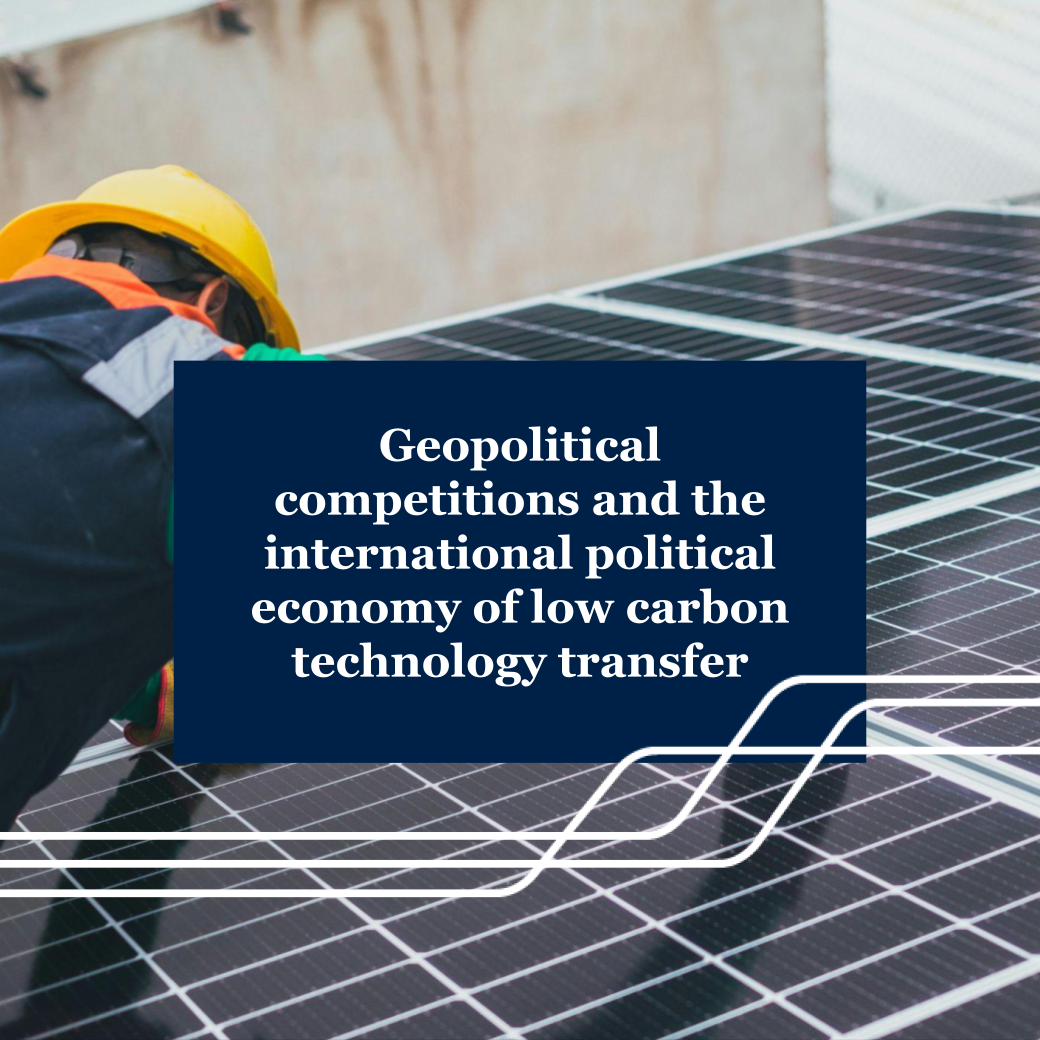 Geopolitical competitions and the international political economy of ...